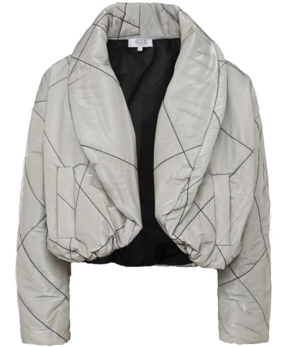 Bize Shiny Cropped Puffer Jacket