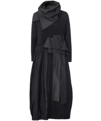 Bize Taffeta Balloon Midi Dress