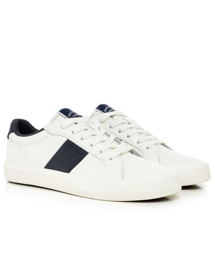 Hackett White Leather Blake Trainers