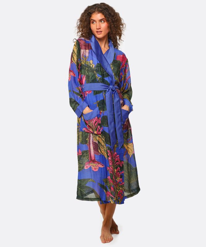 One Hundred Stars Blue Kew Magnolia Full Length Gown | Jules B