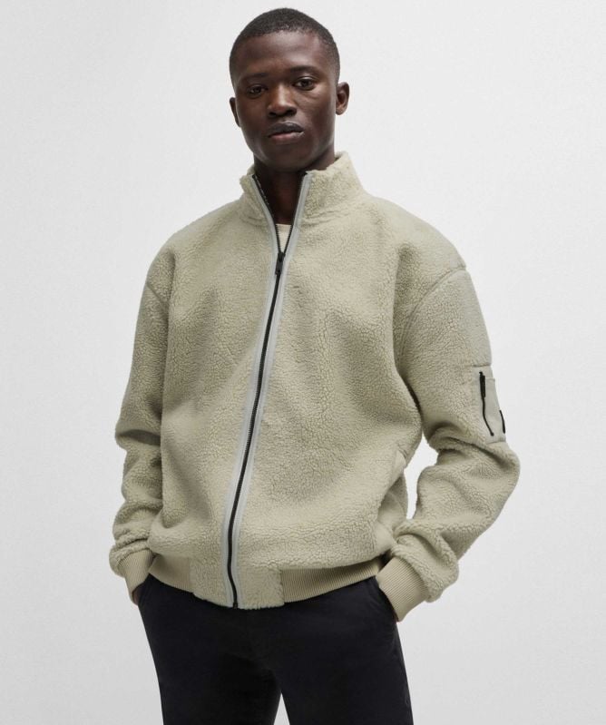 BOSS Ze_Teddyhood Fleece Jacket