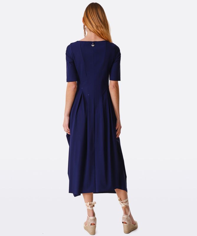 High Charming Drawstring Midi Dress | Jules B
