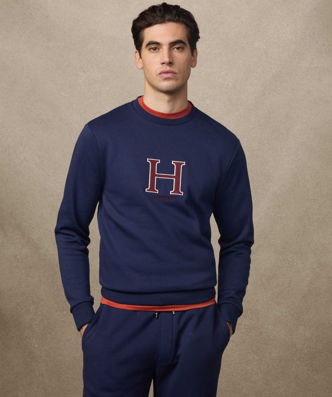 Hackett H Logo Crew-Neck Sweatshirt | Jules B
