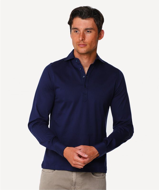 Stenstroms Slimline Jersey Popover Shirt | Jules B