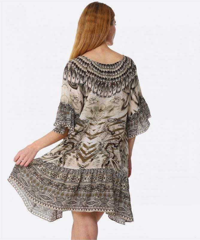 Inoa Silk Gypsy Mini Dress | Jules B