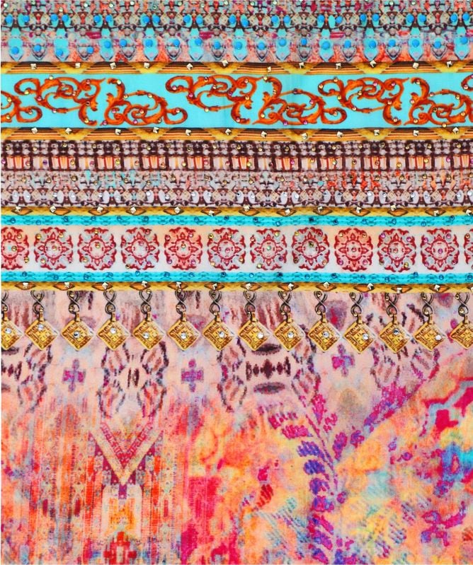 Inoa Orange Modena Silk Scarf | Jules B