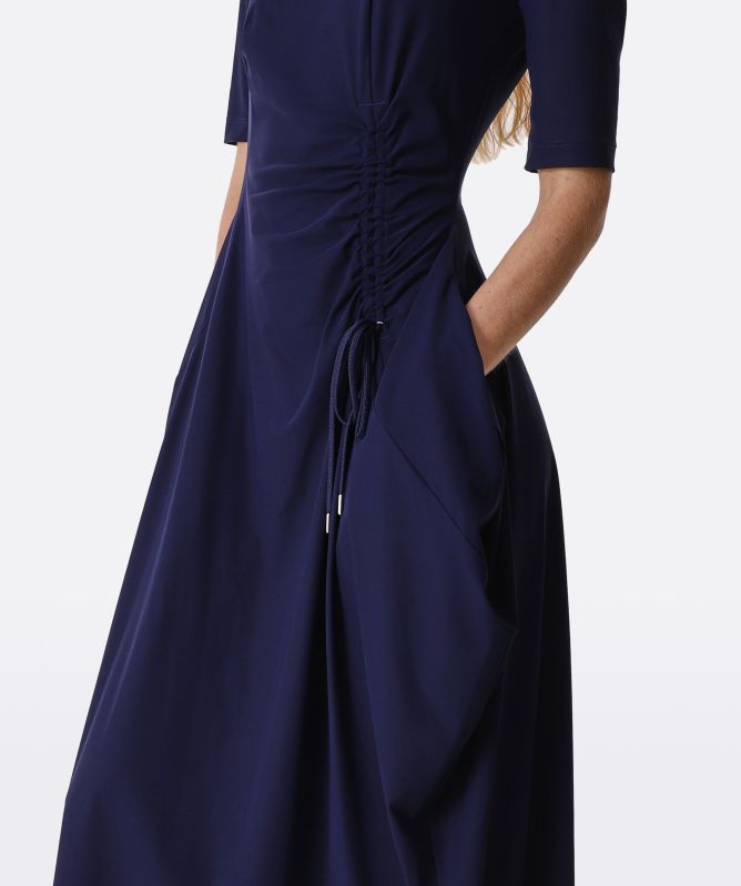 High Charming Drawstring Midi Dress | Jules B