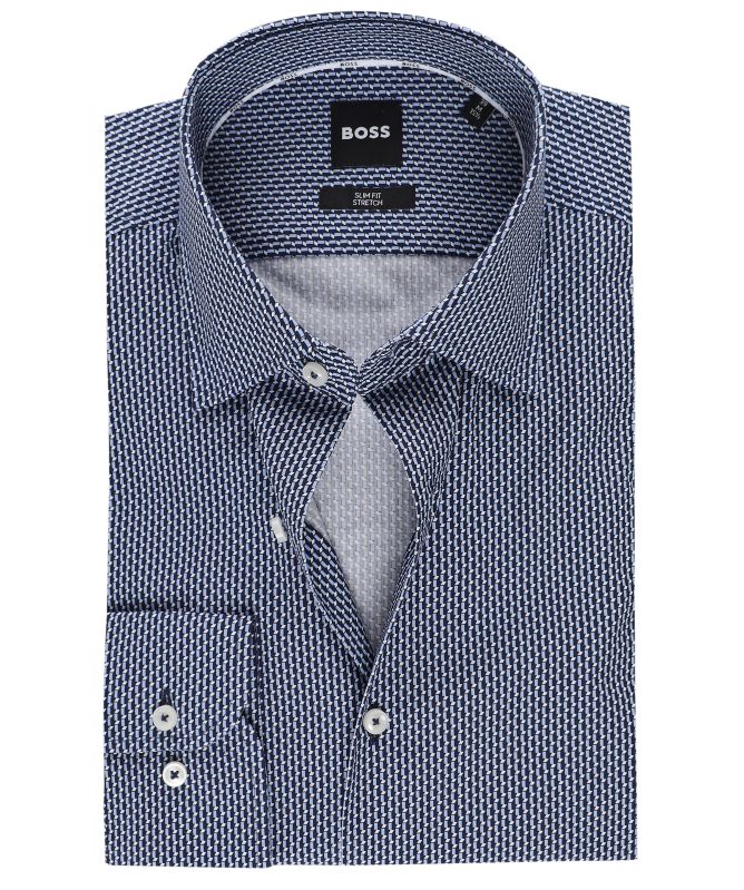BOSS Dark Blue H-HANK-kent-C1-214 Shirt