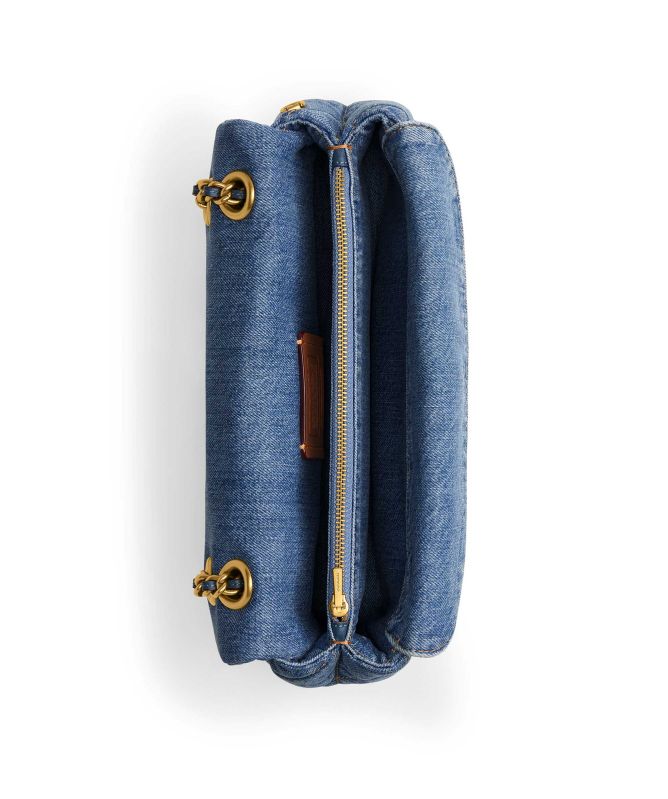 Coach Denim Quilted Tabby Shoulder Bag 26