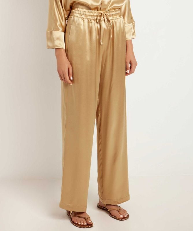 Greek Archaic Kori Satin Pants