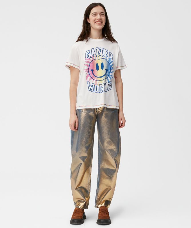 GANNI Relaxed Fit Smiley T Shirt | Jules B
