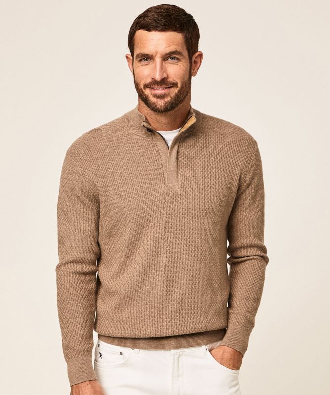 Hackett Half-Zip Micro Stitch Jumper | Jules B