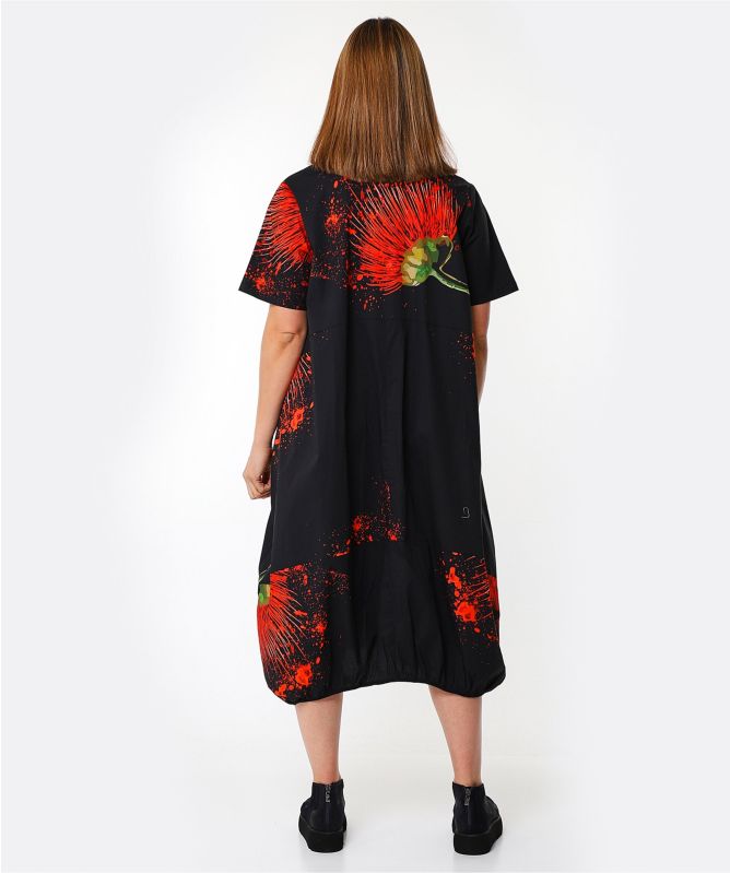 Thanny Linen Oversized Floral Dress | Jules B