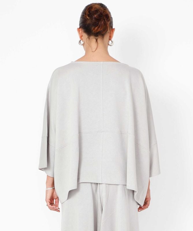 Sort Aarhus Oversize Jersey Top | Jules B