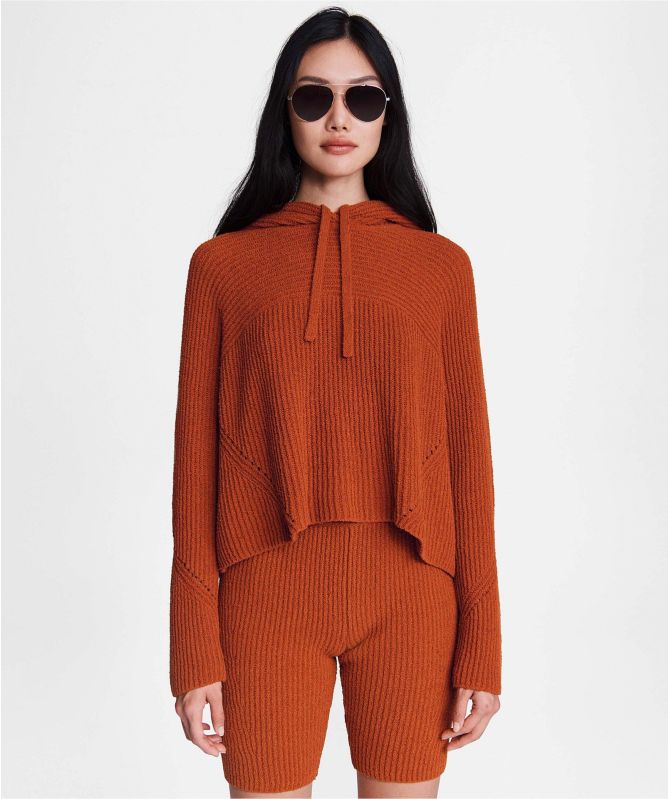 Rag and Bone Sunny Textured Cotton Hoodie | Jules B