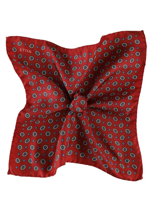 Eton Silk Patterned Pocket Square | Jules B