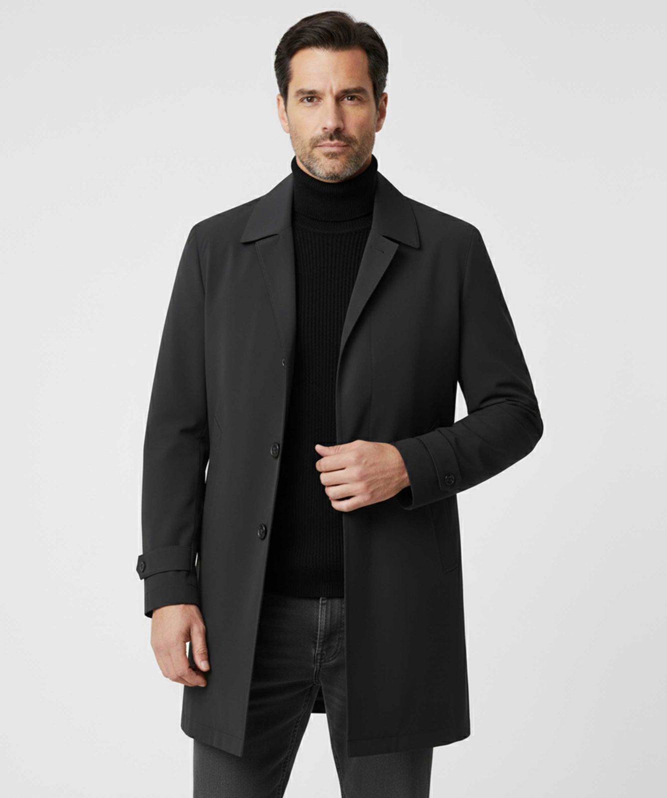 Montecore Brown Water-Resistant Overcoat