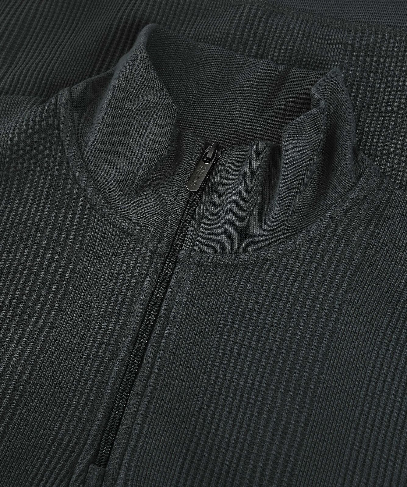 BOSS Waffle Structure 1/4 Zipper Sweatshirt