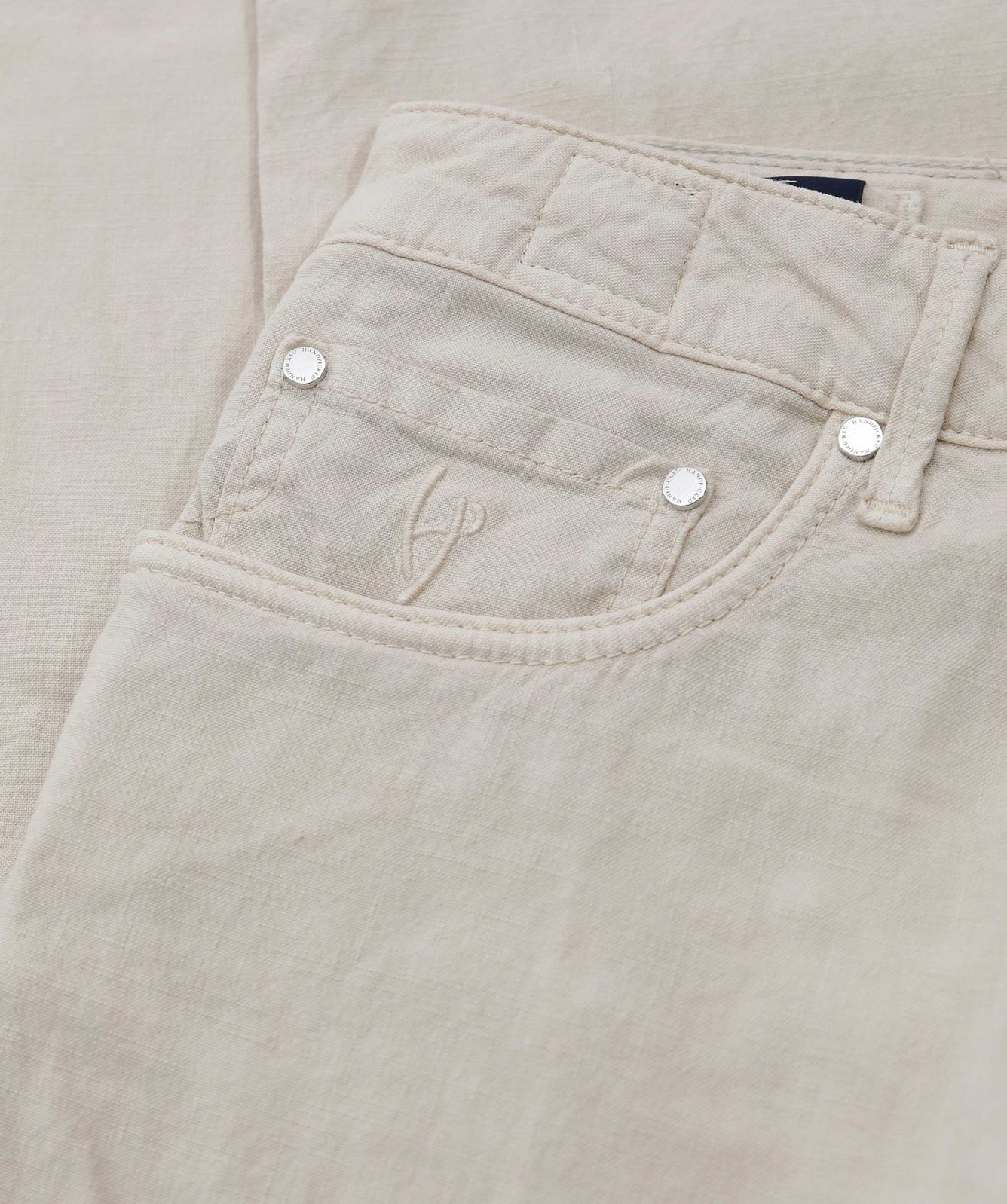 HandPicked Beige Slim Fit Ravello Jeans