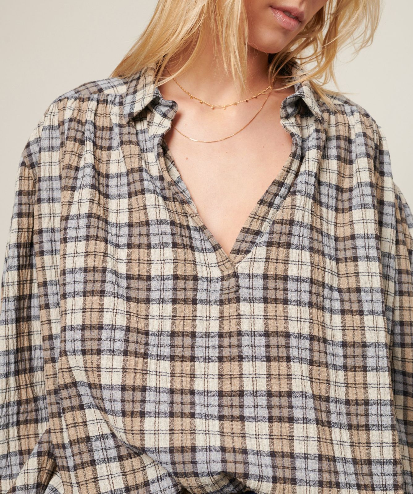 Chloé Stora Check Ary Blouse | Jules B